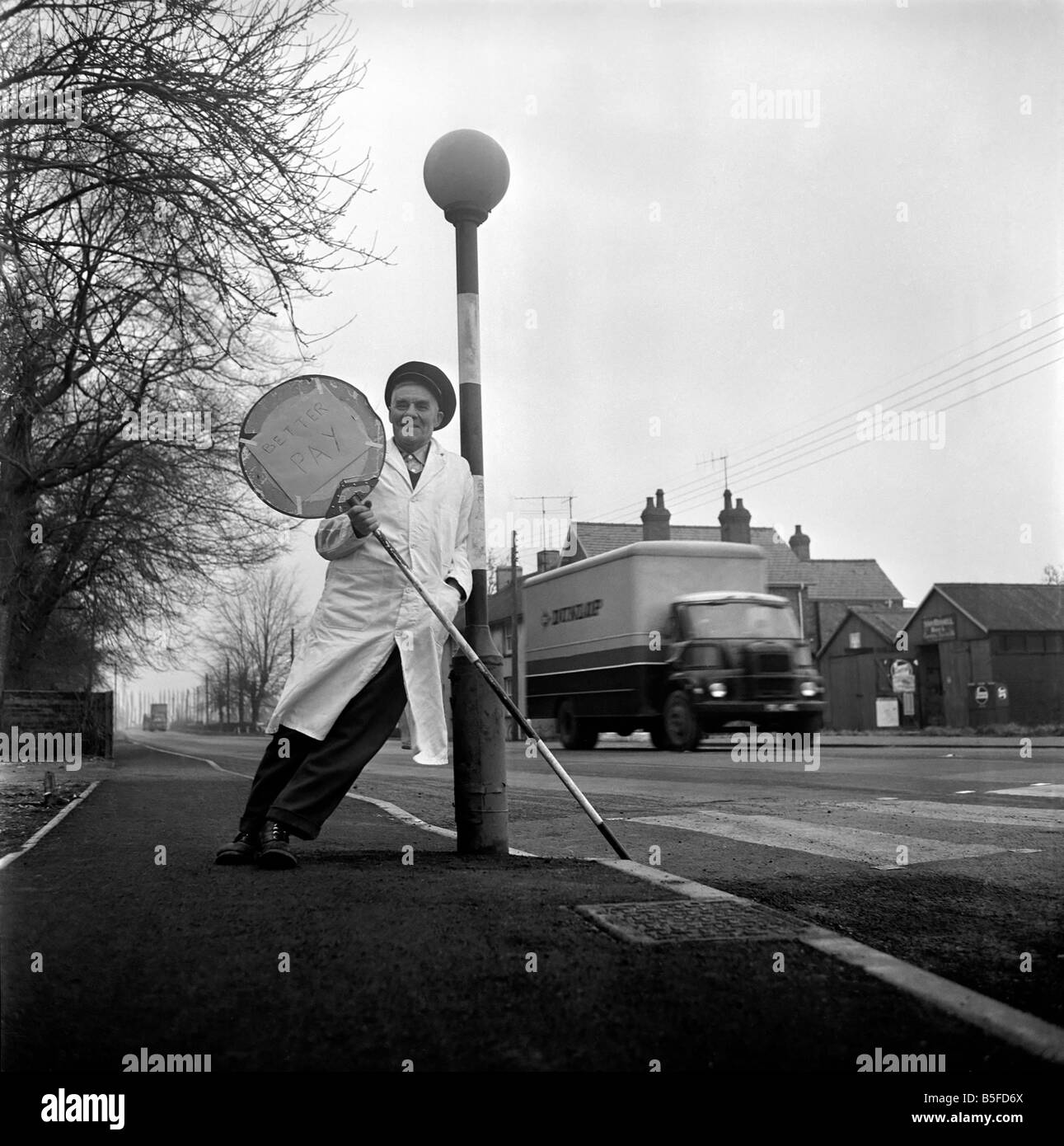 Lollipop sign with man hi-res stock photography and images - Alamy