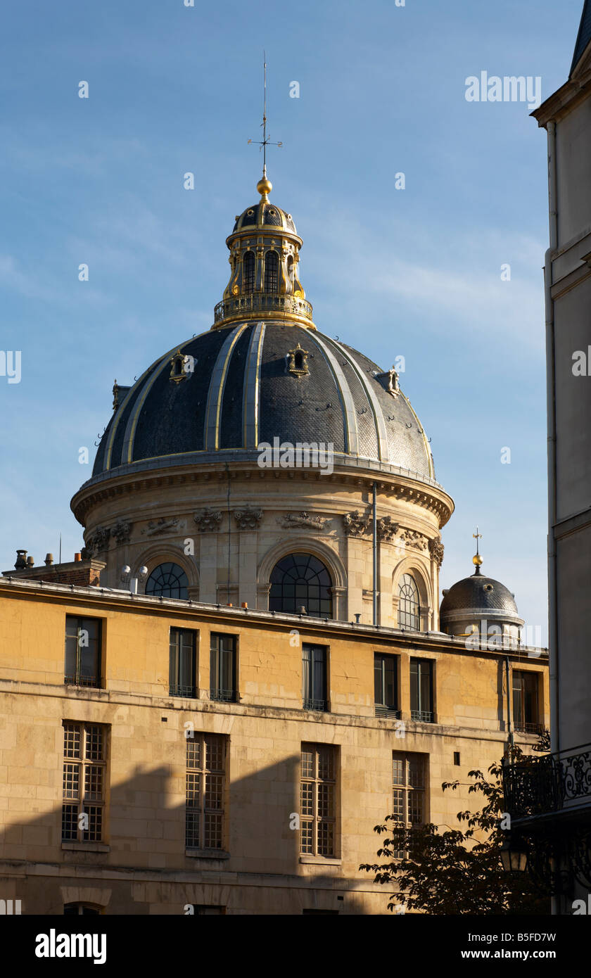 The dome of the Institut de France Paris France Stock Photo - Alamy