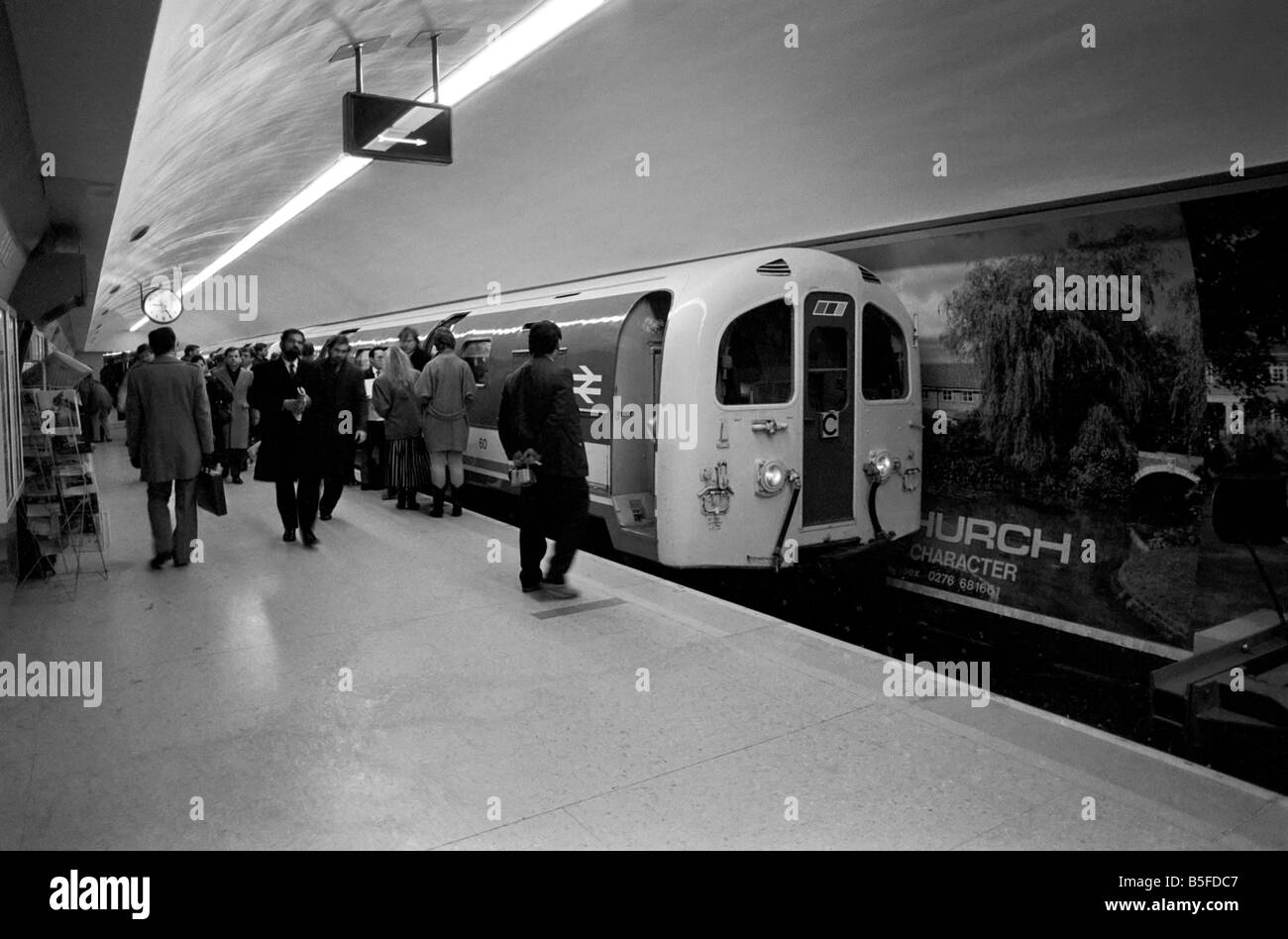 New British Rail train seen here at Moorgate station. The design is ...