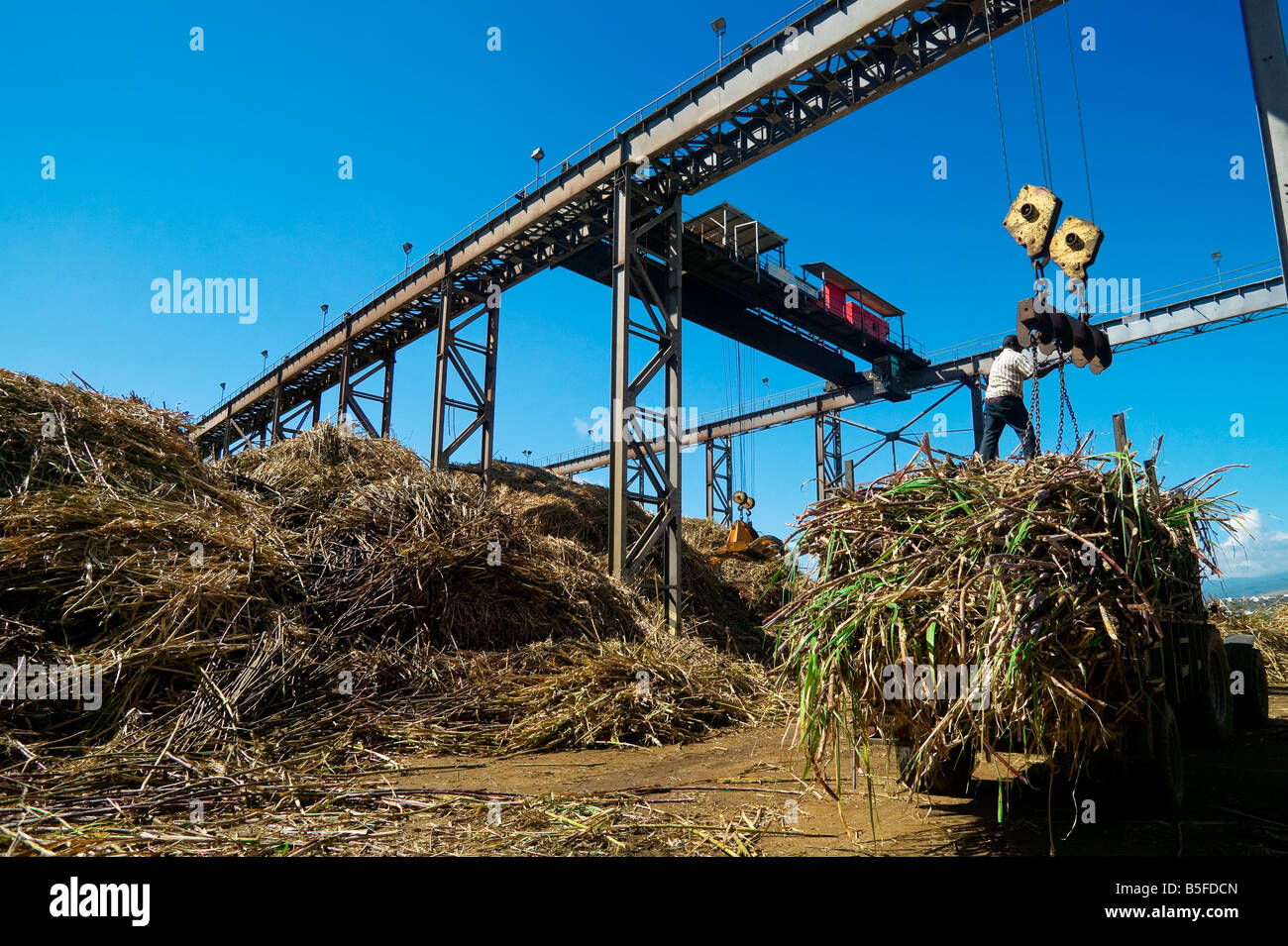 SUGAR REFINERY OF BOIS ROUGE IN REUNION ISLAND Stock Photo - Alamy