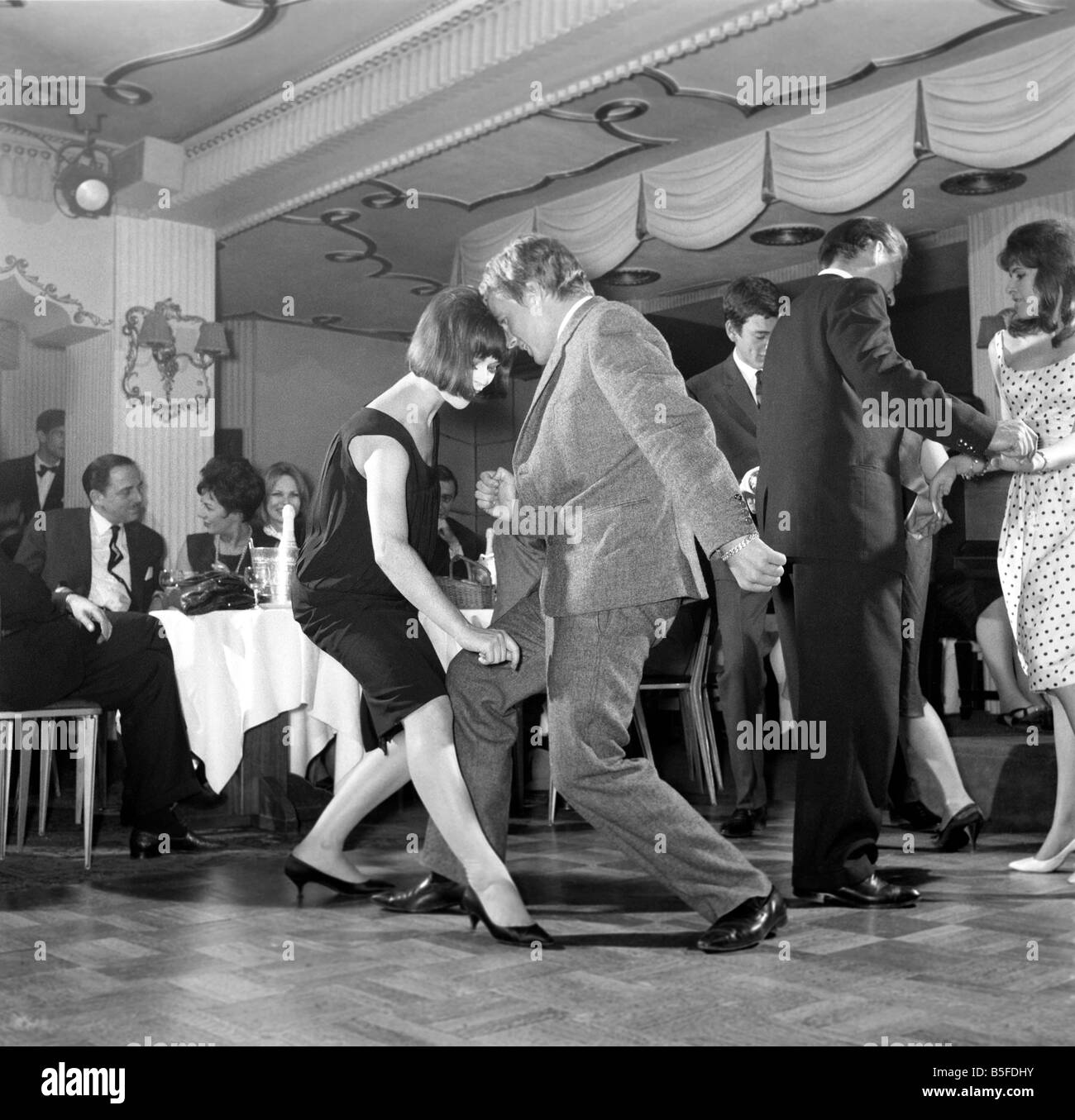 Twist dance 1960s Black and White Stock Photos & Images - Alamy