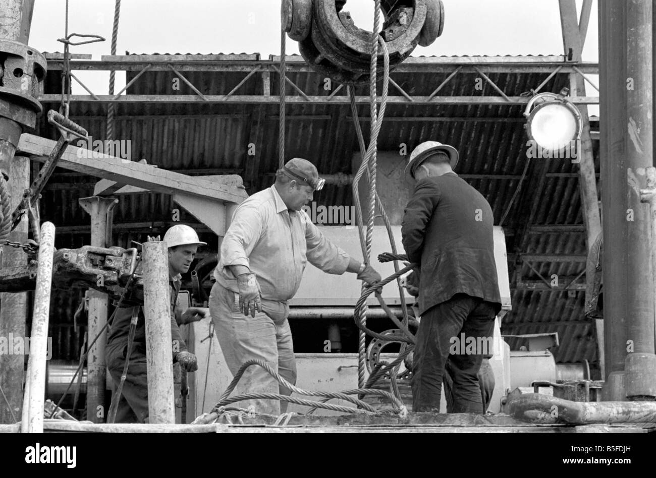 Oil well drilling for oil in Ireland. Tough Gordon Bennett (on left ...