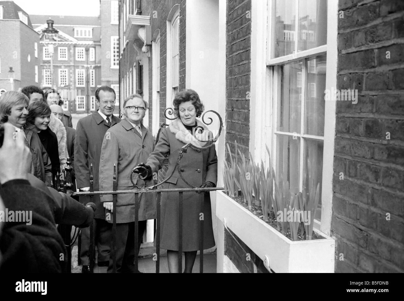 Mr Harold Wilson: Labour party leader seen here on General Election day ...