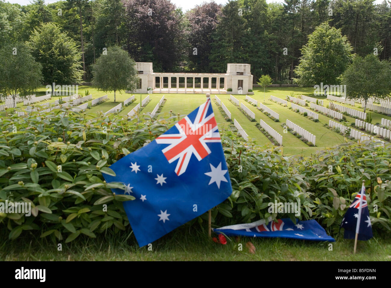 Australian 5th Division memorial and cemetery at Buttes in Polygon Wood ...