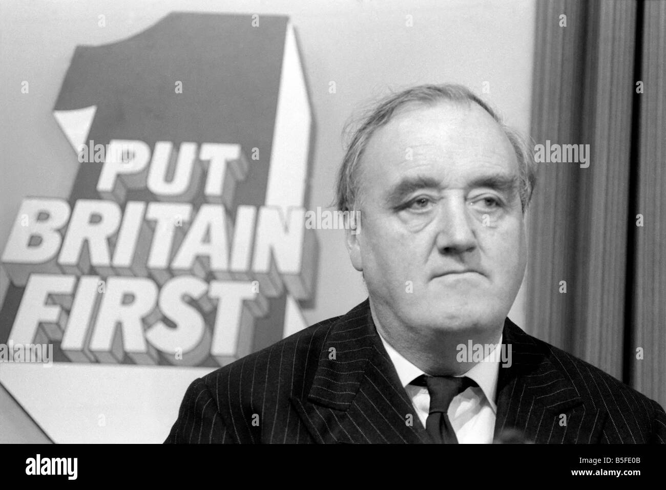 General Election 1974: Conservative party press conference at their H.Q ...