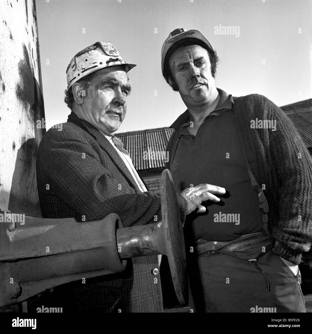 Miners Union: Joe Gormley and George Rees. January 1975 S75-0383-002 ...