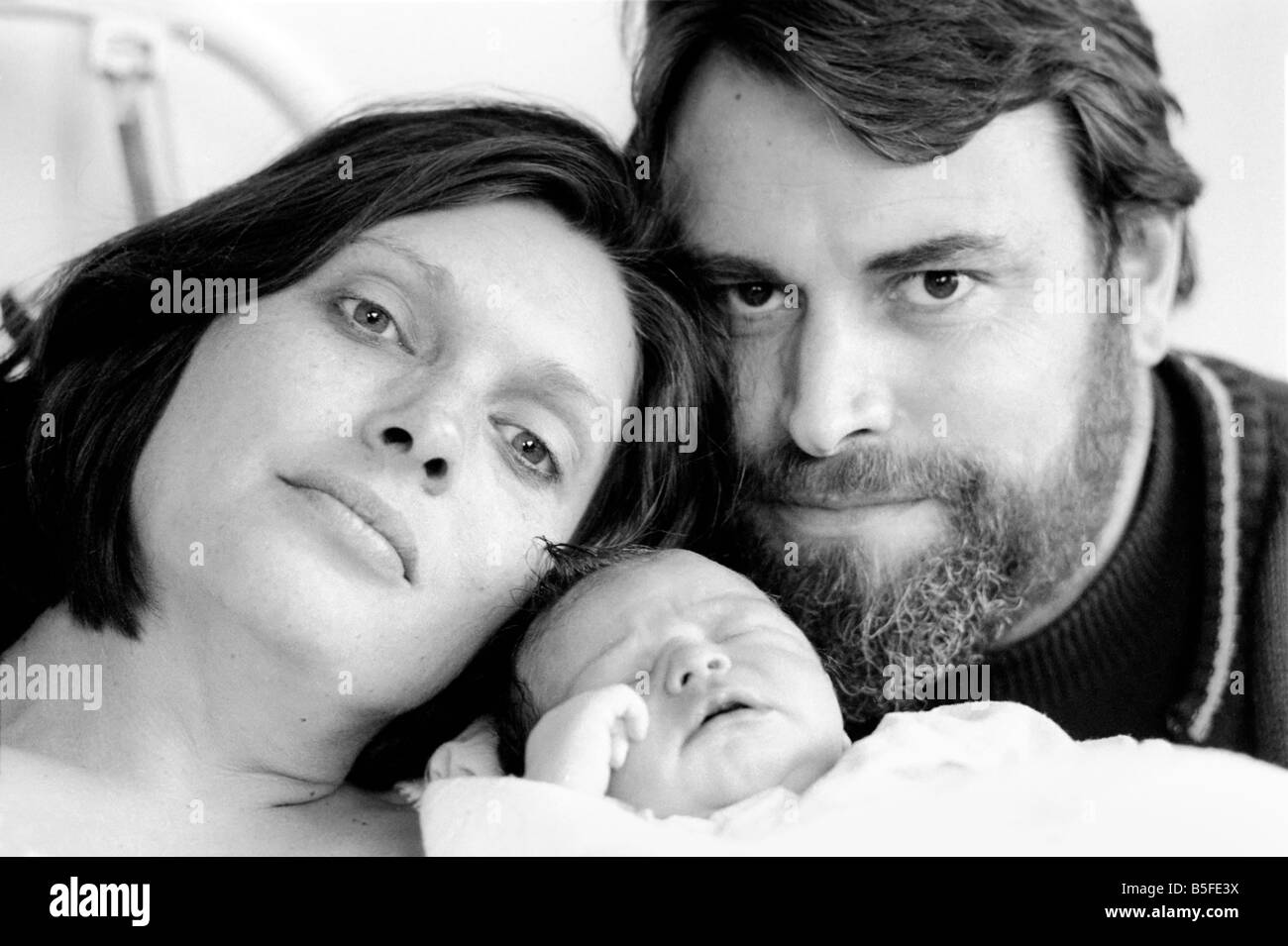 Actor Brian Blessed, wife and baby. April 1975 S75-1995-001 Stock Photo ...
