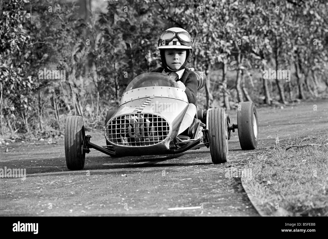 7 year-old Andrew Cottam of Broughton Cottage Broughton (Shropshire) is ...