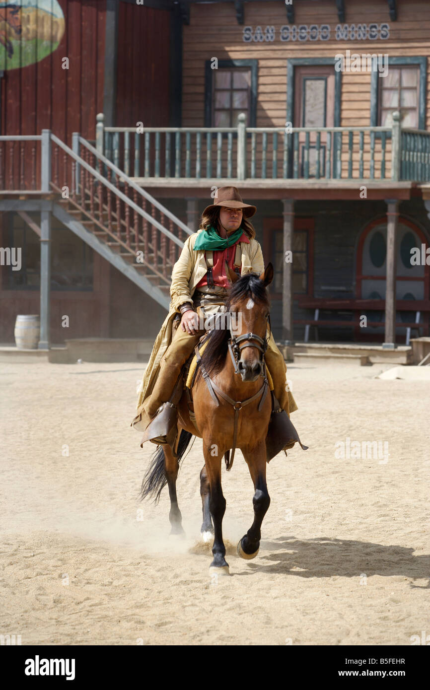 Cowboy shootout at Spaghetti Western film set, Oasys, Mini Hollywood ...
