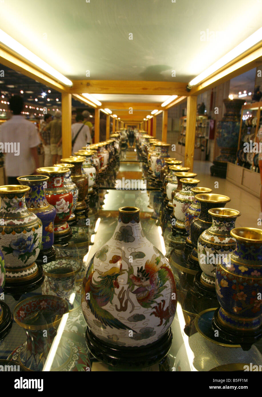 Cloisonne vases in factory shop near Beijing China 2007 Stock Photo - Alamy
