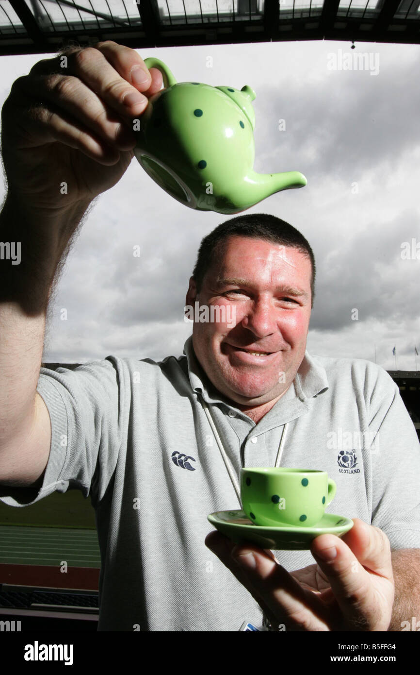 Scotland U19 Rugby coach Peter Wright at Murrayfield stadium Stock ...