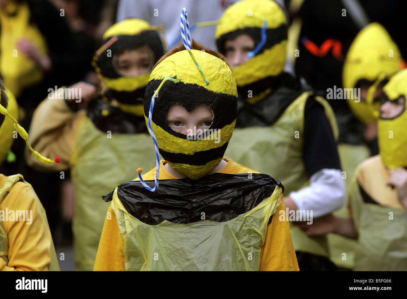 entrants in the Nelson masked parade Stock Photo - Alamy
