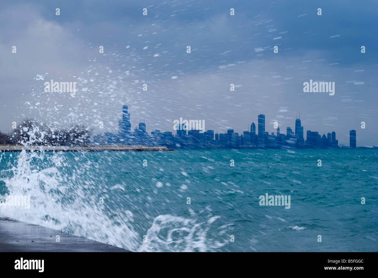 A view of the Chicago skyline and Lake Michigan from Chicago’s ...