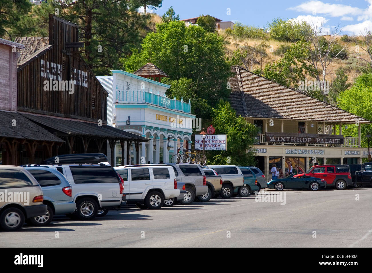 The small town of Winthrop Washington Stock Photo - Alamy