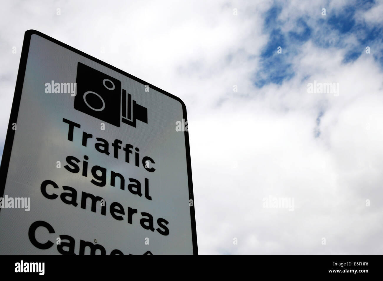 traffic camera sign Stock Photo - Alamy