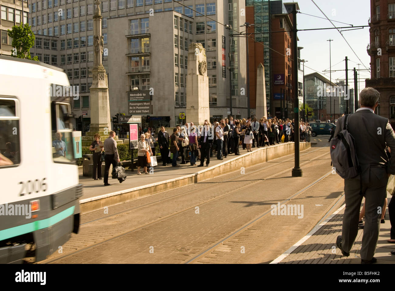 Manchester metro tram metro tram station hi-res stock photography and ...