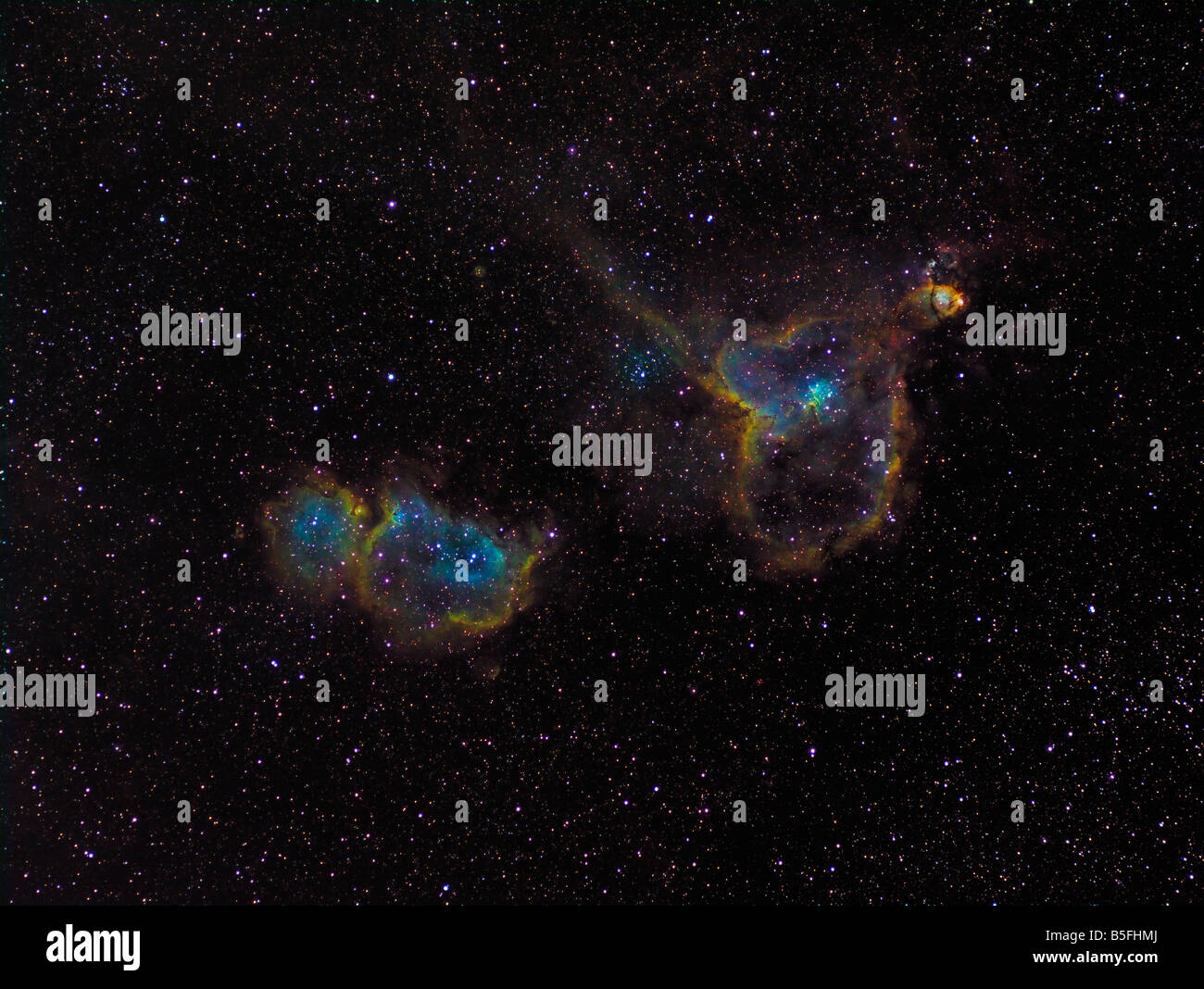 Hubble Telescope Of The Heart Nebula Ic 1805