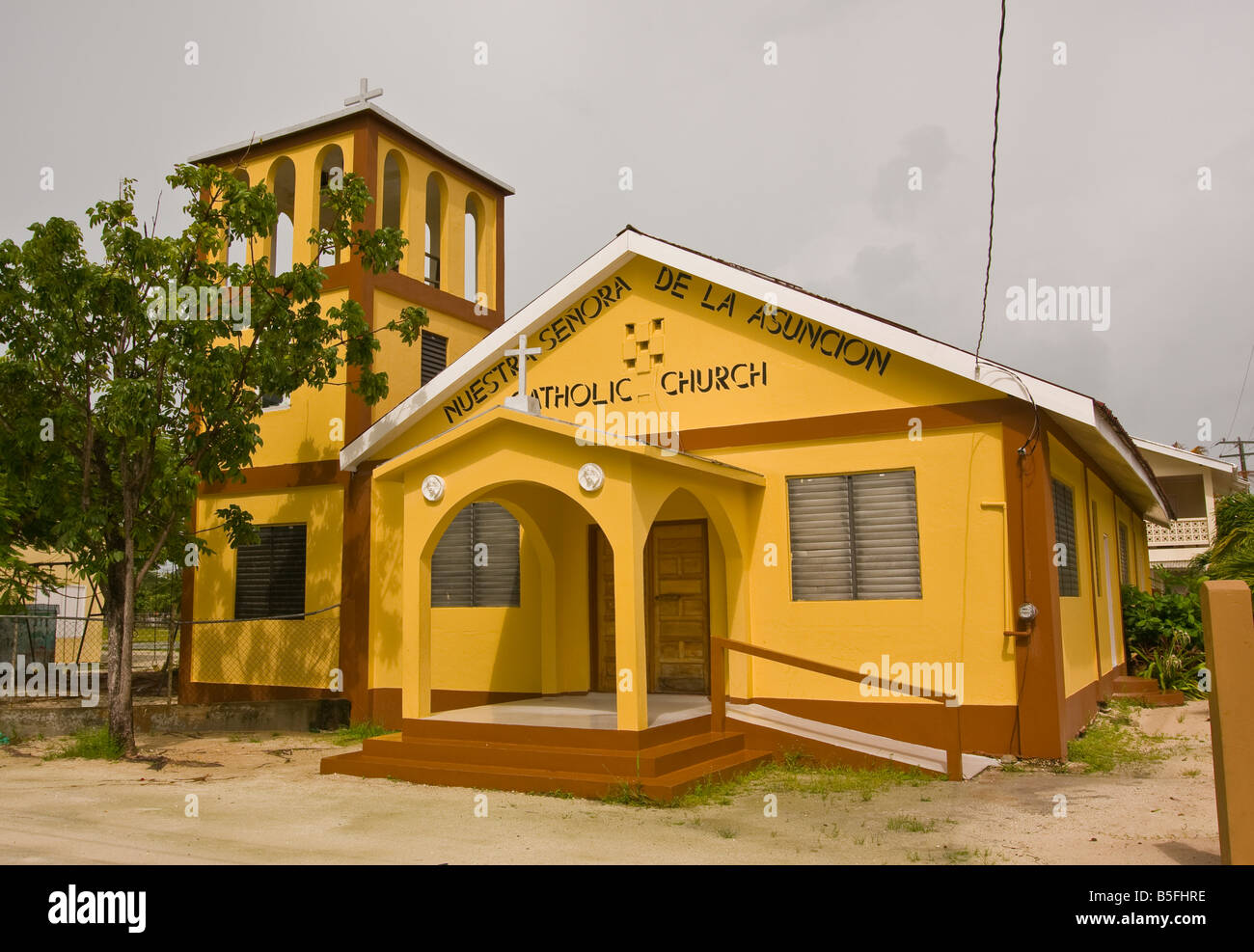 CAYE CAULKER BELIZE Nuestra Senora de la Asuncion Catholic Church ...