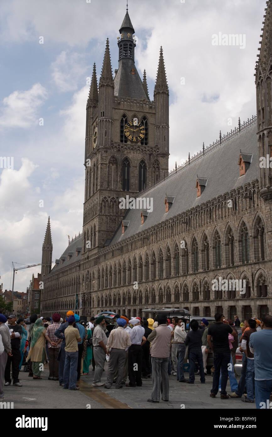 The Cloth Hall, Ypres, Flanders, Belgium Stock Photo - Alamy