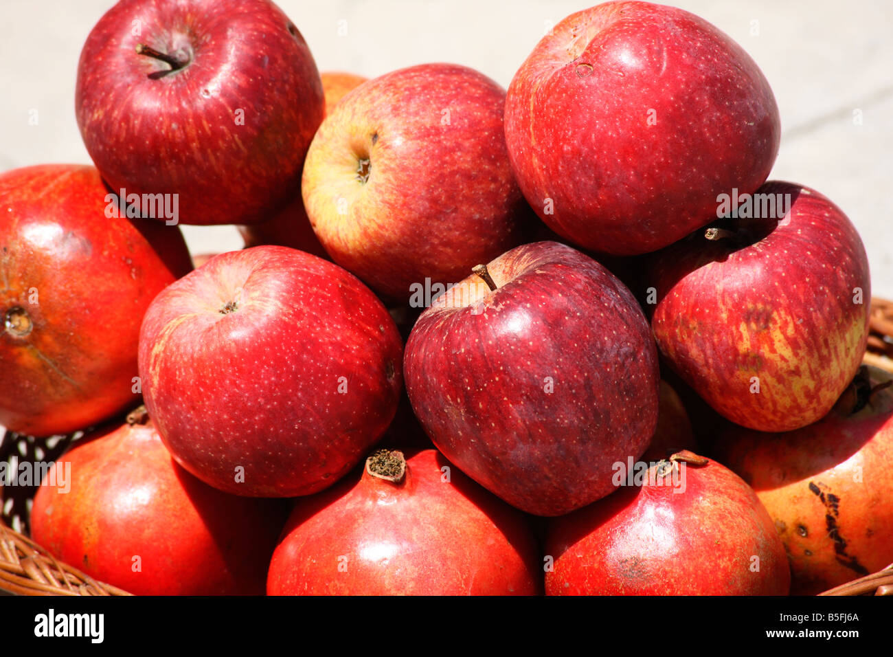 Apples and pomegranate Stock Photo - Alamy
