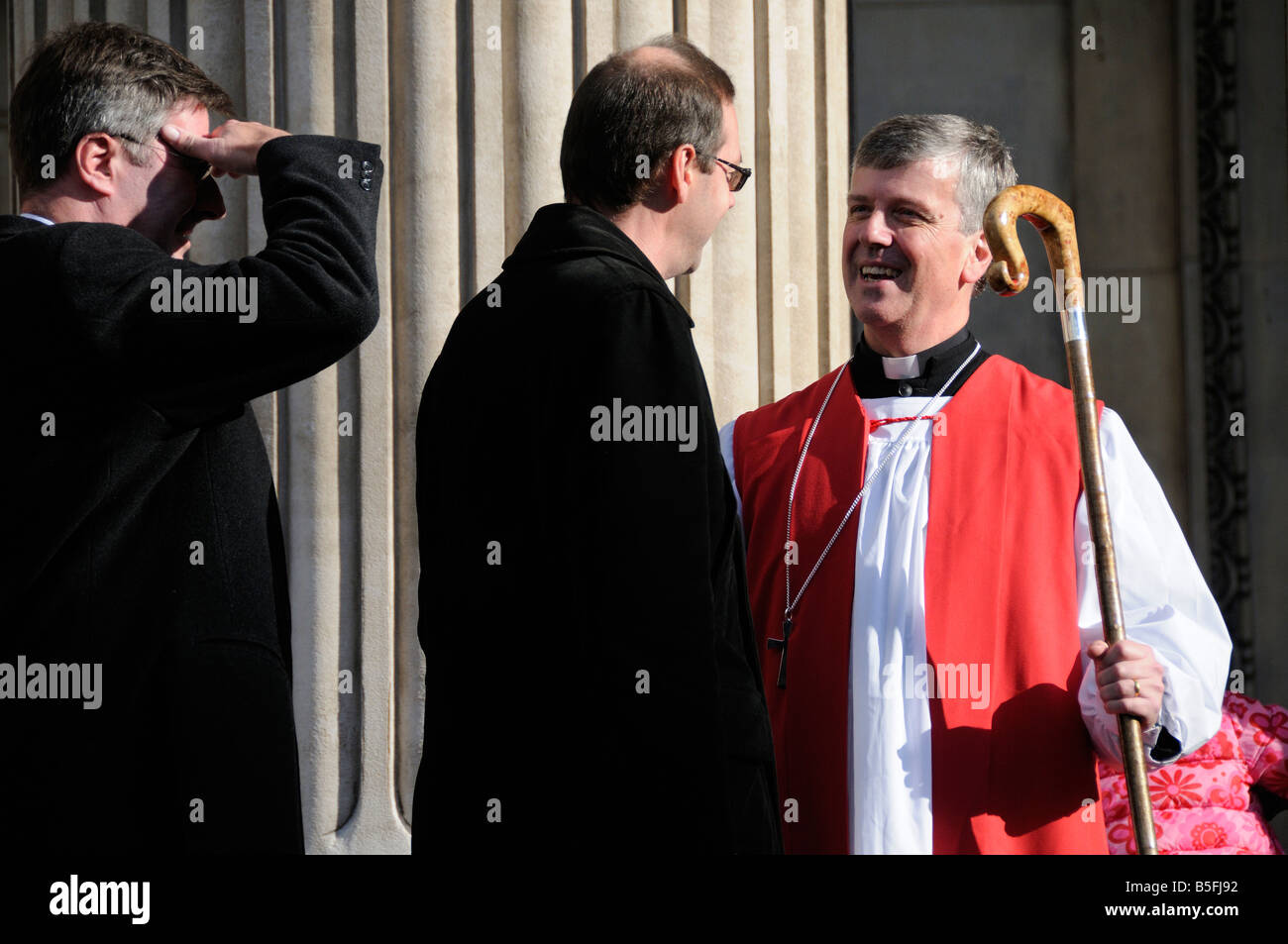 People talking outside church hi-res stock photography and images - Alamy