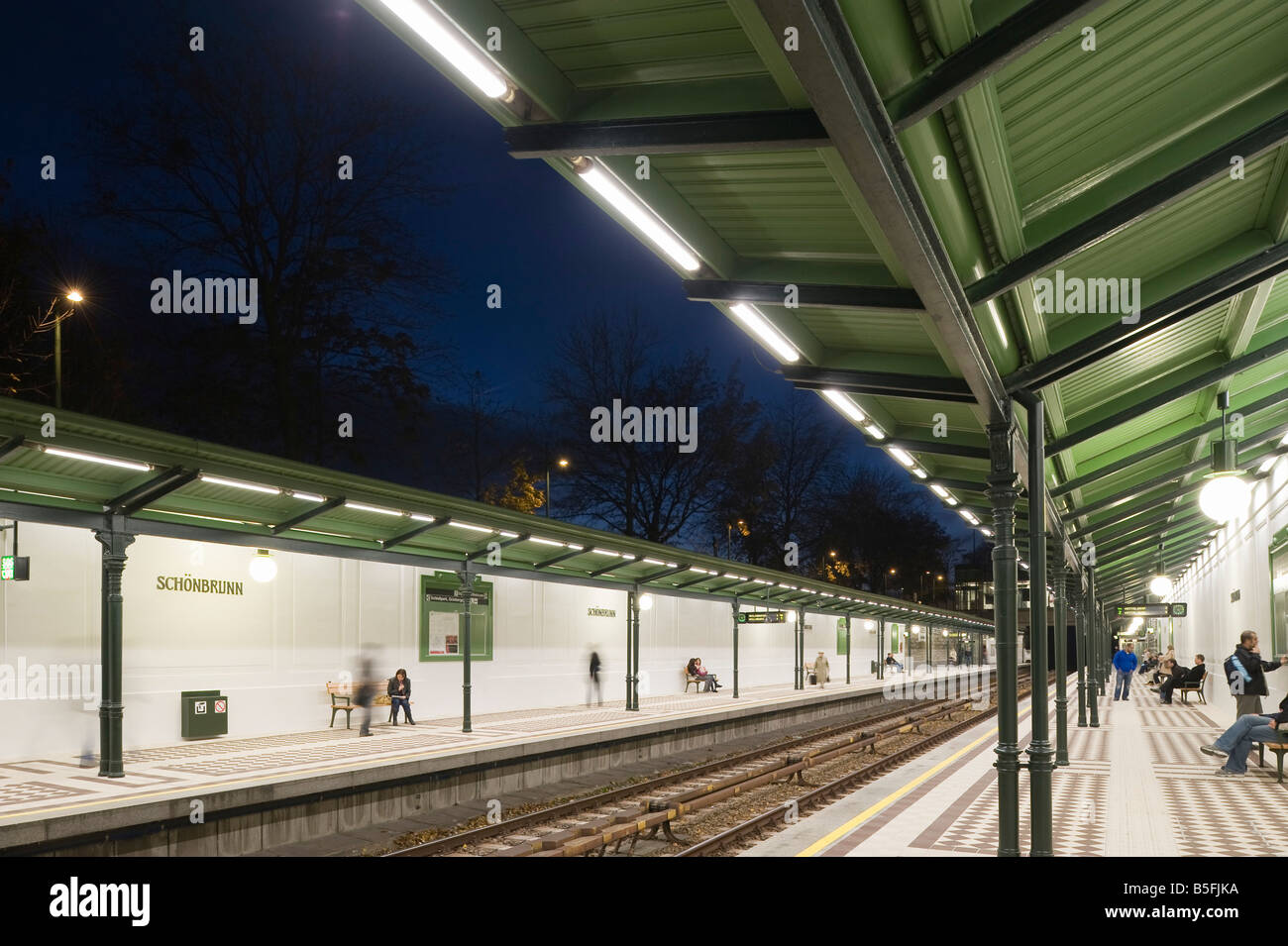 Wien Stadtbahnstation Schönbrunn von Otto Wagner Vienna Stadtbahn by ...