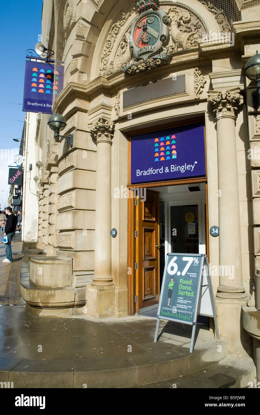 A Branch of the Bradford and Bingley Building Socoiety shortly after ...