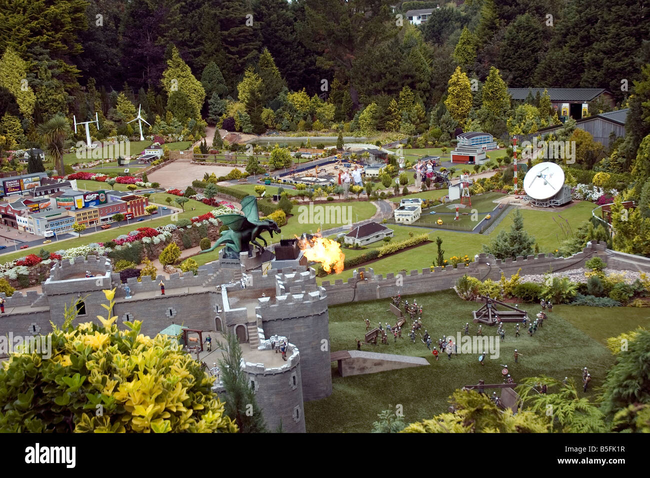 The model village in babacombe,torquay,miniature buildings, people and ...