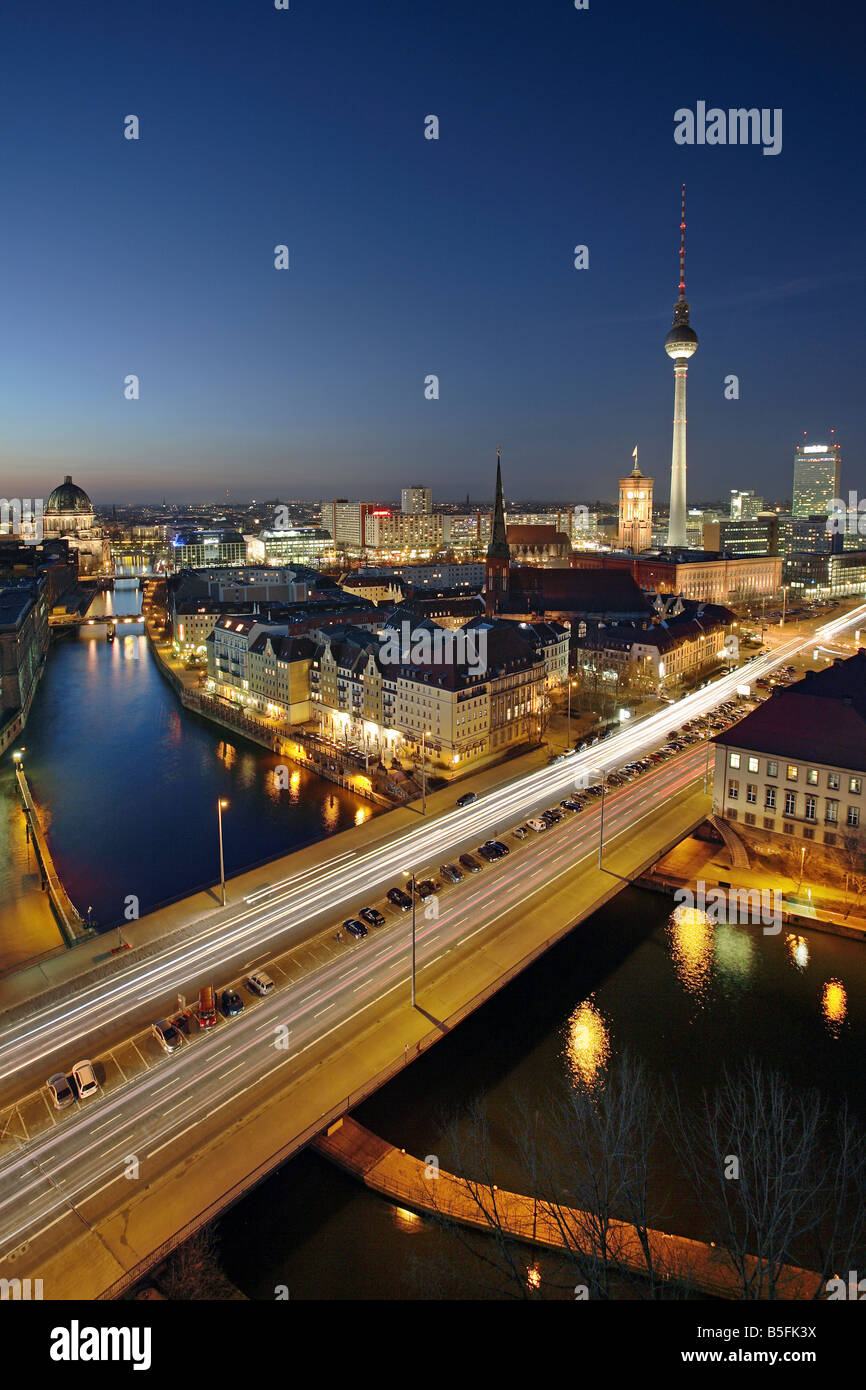 Cityscape of Berlin with Television Tower in Berlin-Mitte, Germany ...