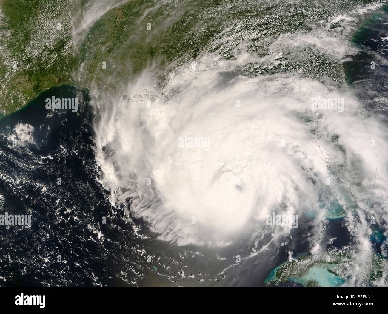 Hurricane spiraling clouds hi-res stock photography and images - Alamy