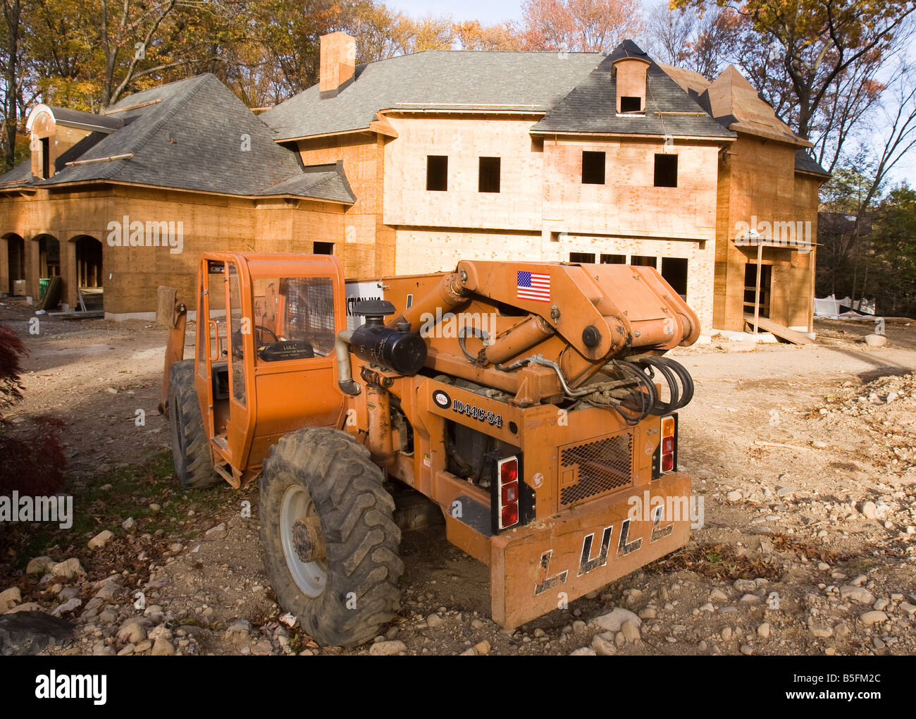 New home being built Stock Photo - Alamy