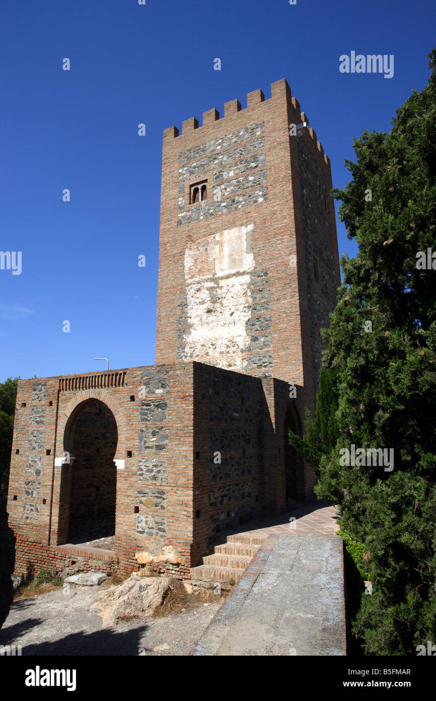 The Moorish Tower, part of the ruins of the Fortaleza de Belen, above ...