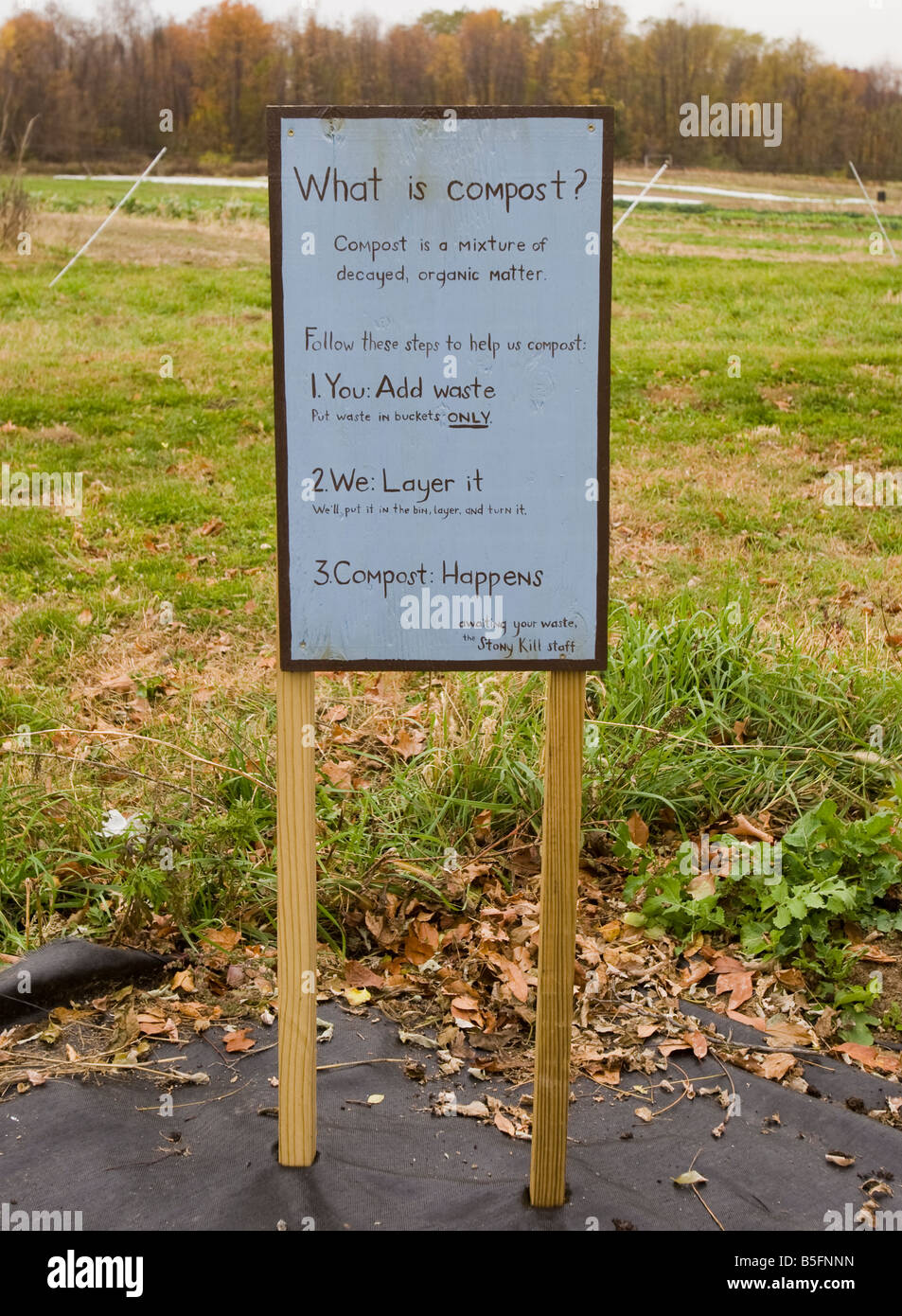 Directions to make compost Stock Photo - Alamy