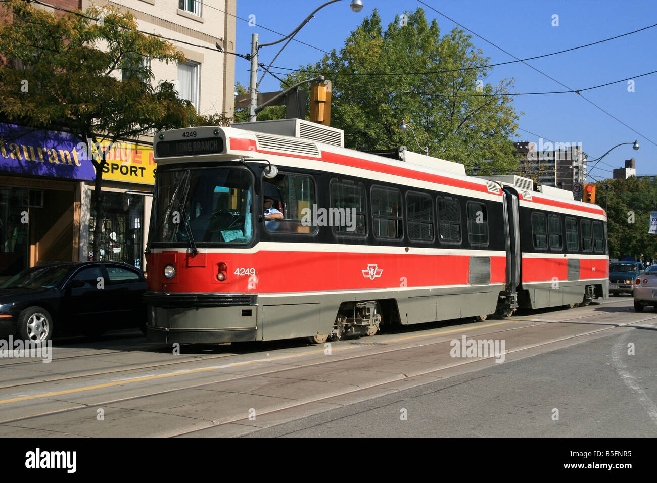 Toronto red streetcar hi-res stock photography and images - Alamy