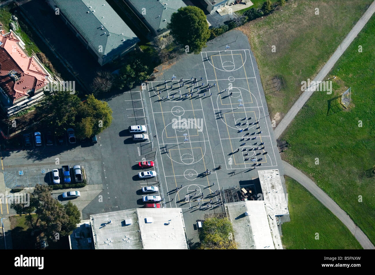 aerial view above children on school playground Stock Photo - Alamy aerial view above children on school playground Stock Photo - Alamy