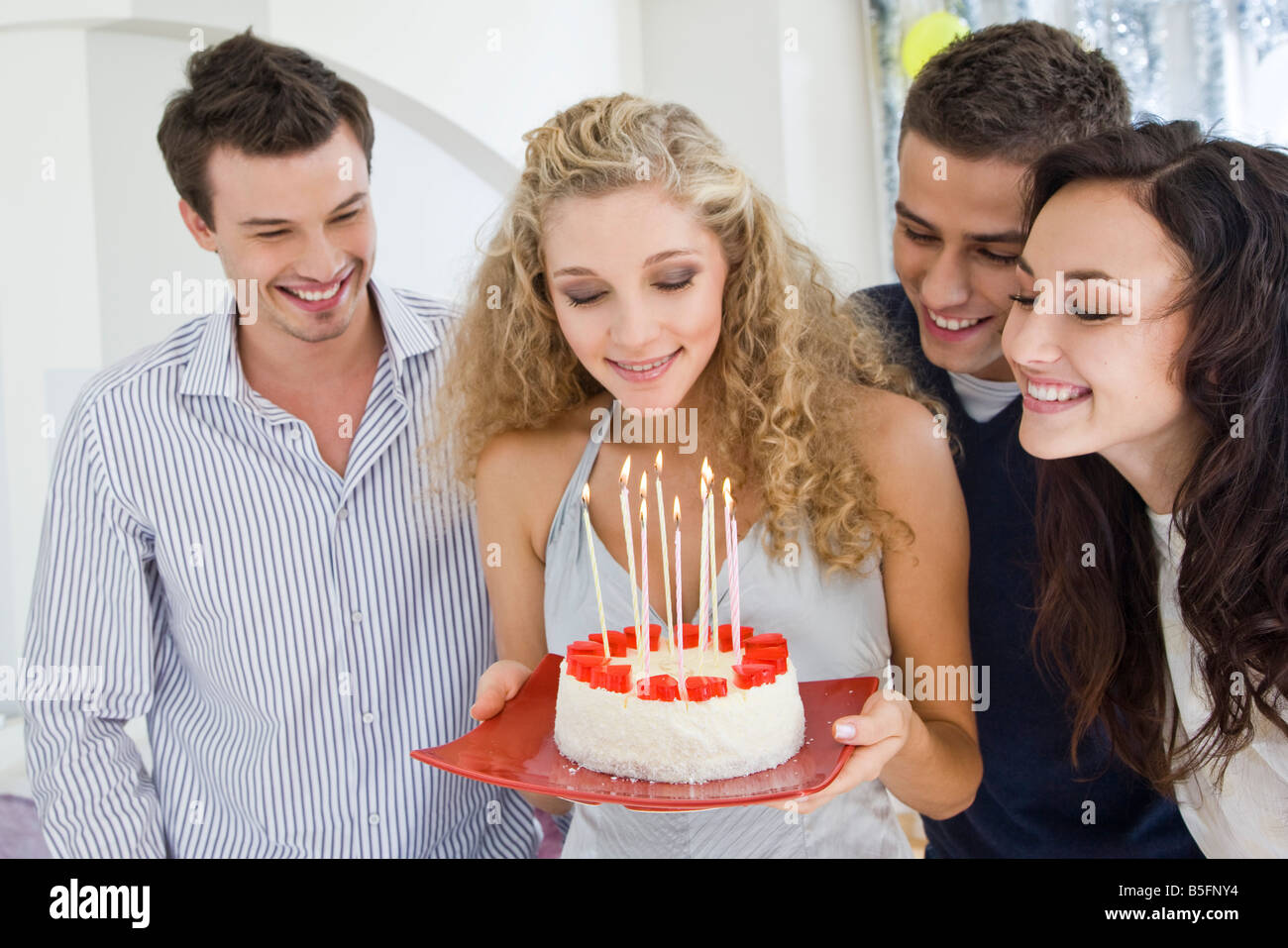 friends celebrating birthday Stock Photo - Alamy