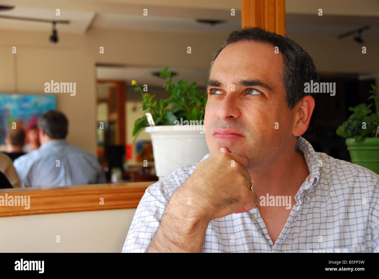 Portrait inspired man sit hi-res stock photography and images - Alamy