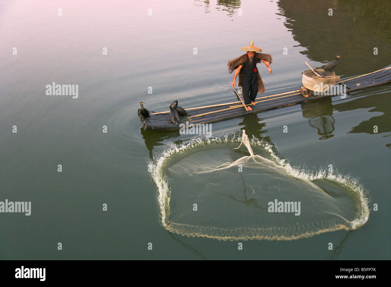 Bamboo fishing raft hi-res stock photography and images - Alamy