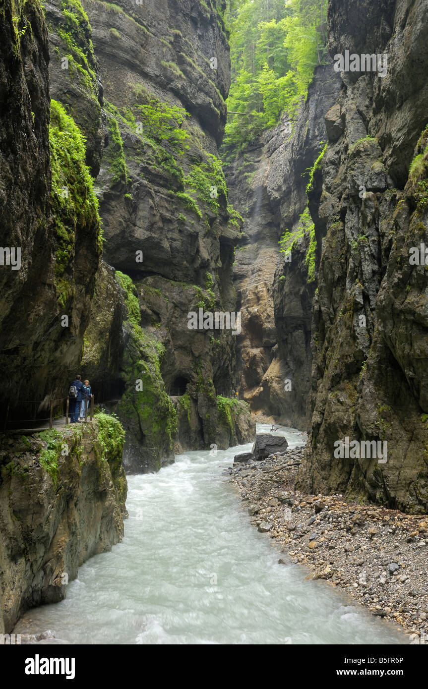 Partnachklamm, Partnach Gorge, near Garmisch-Partenkirchen, Bavaria ...