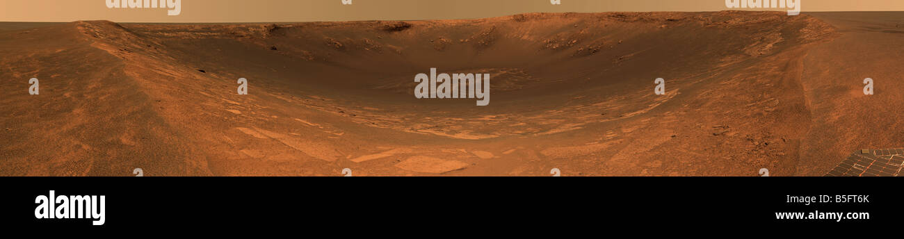 Impact crater Endurance on the surface of Mars Stock Photo - Alamy