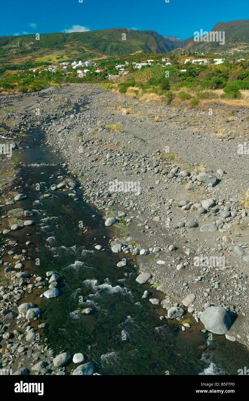 BRIDGE OF THE RIVER IN REUNION ISLAND Stock Photo - Alamy