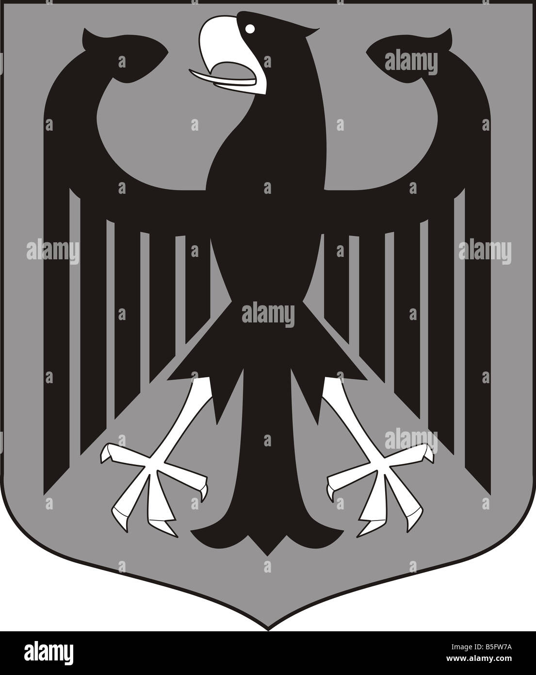 Germany crest crest German vector illustration Stock Photo - Alamy