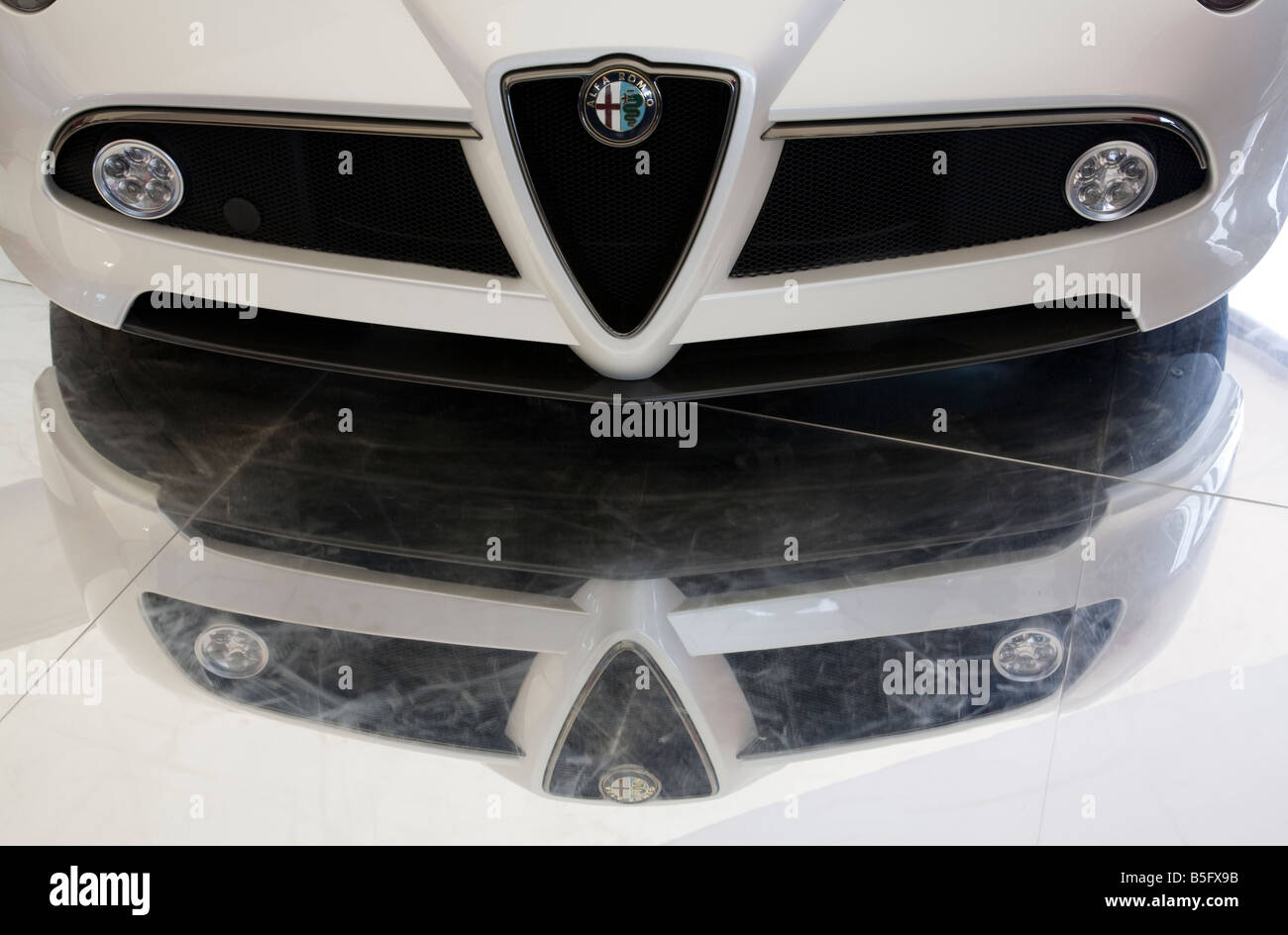 Alfa Romeo 6C reflection Stock Photo - Alamy