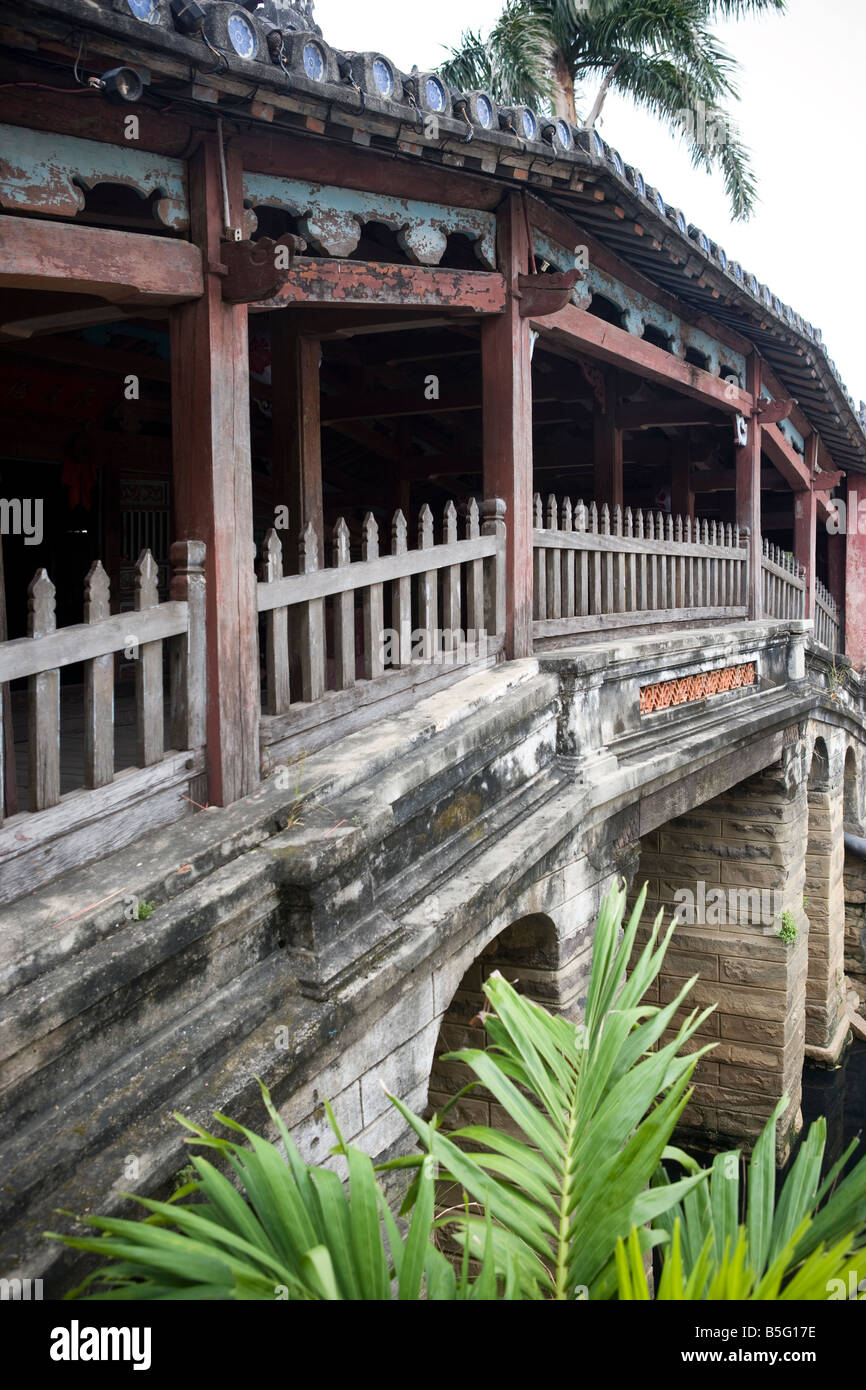 The famous Japanese covered bridge built in 1593 in Hoi An Vietnam ...
