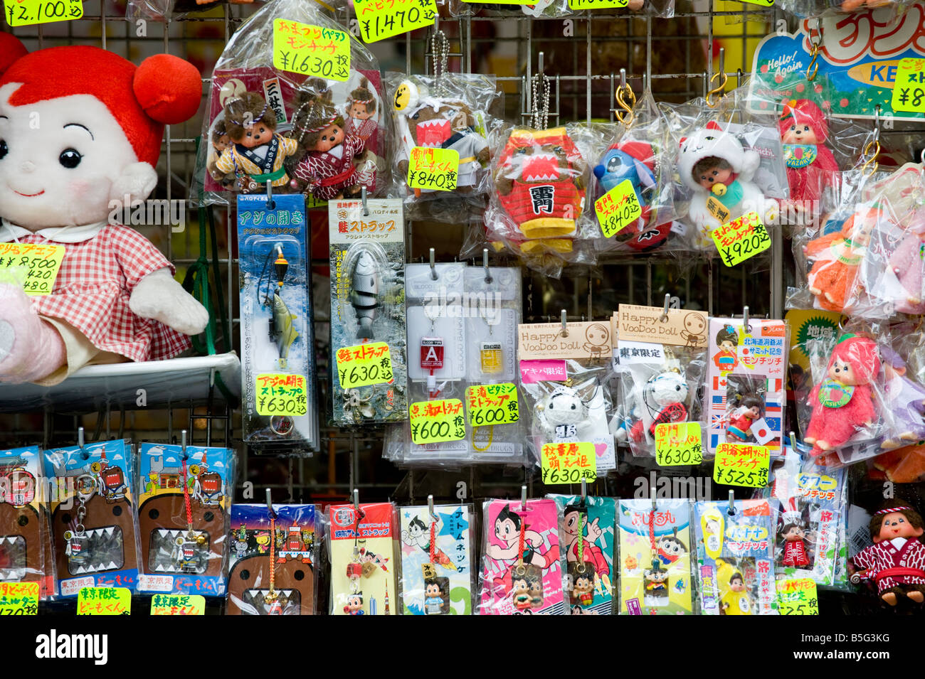 Toy shop display on the Nakamise - dōri street leading up to the ...