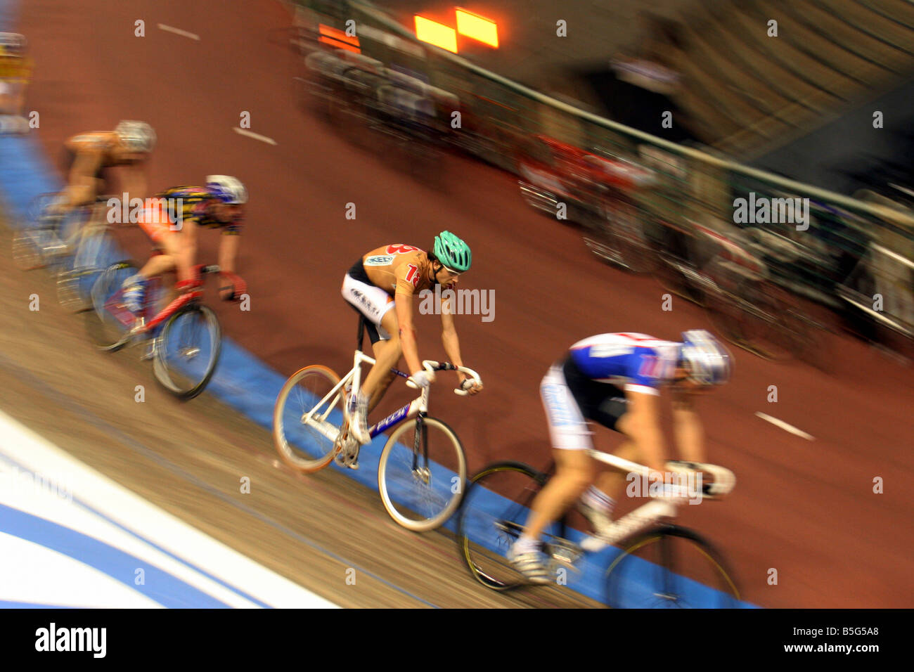 Cyclists at the Berlin Velodrom, Germany Stock Photo - Alamy