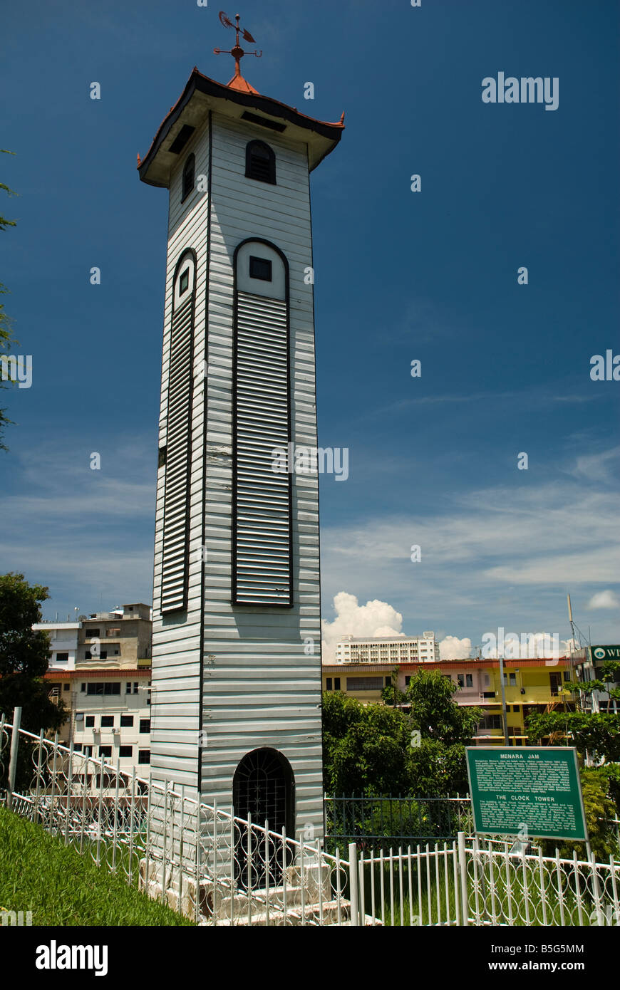 The Clock Tower Kota Kinabalu Stock Photo - Alamy