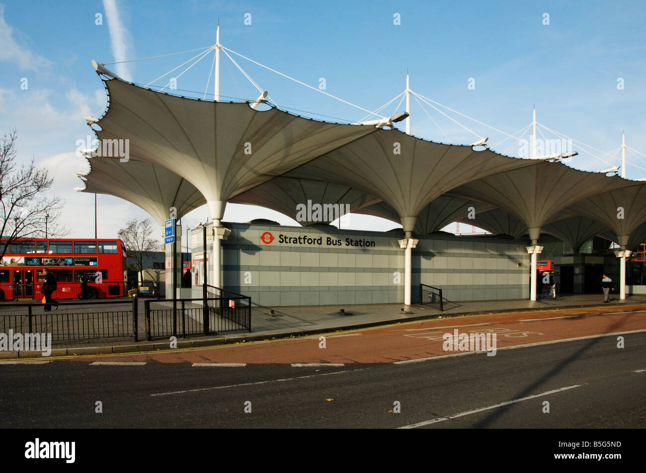 Stratford bus station Stock Photo - Alamy