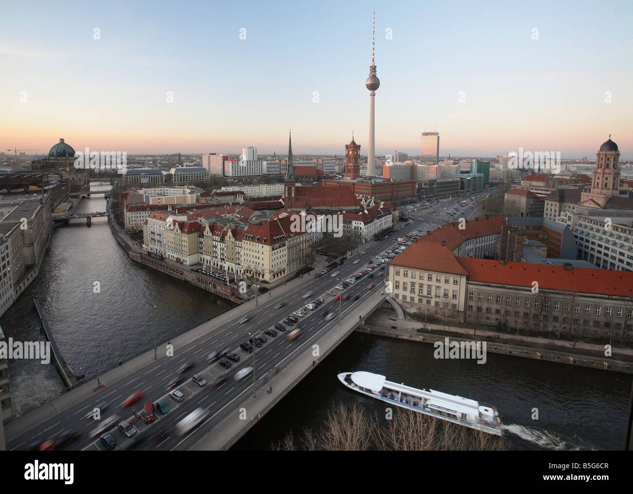 Cityscape of Berlin with Television Tower in Berlin-Mitte, Germany ...