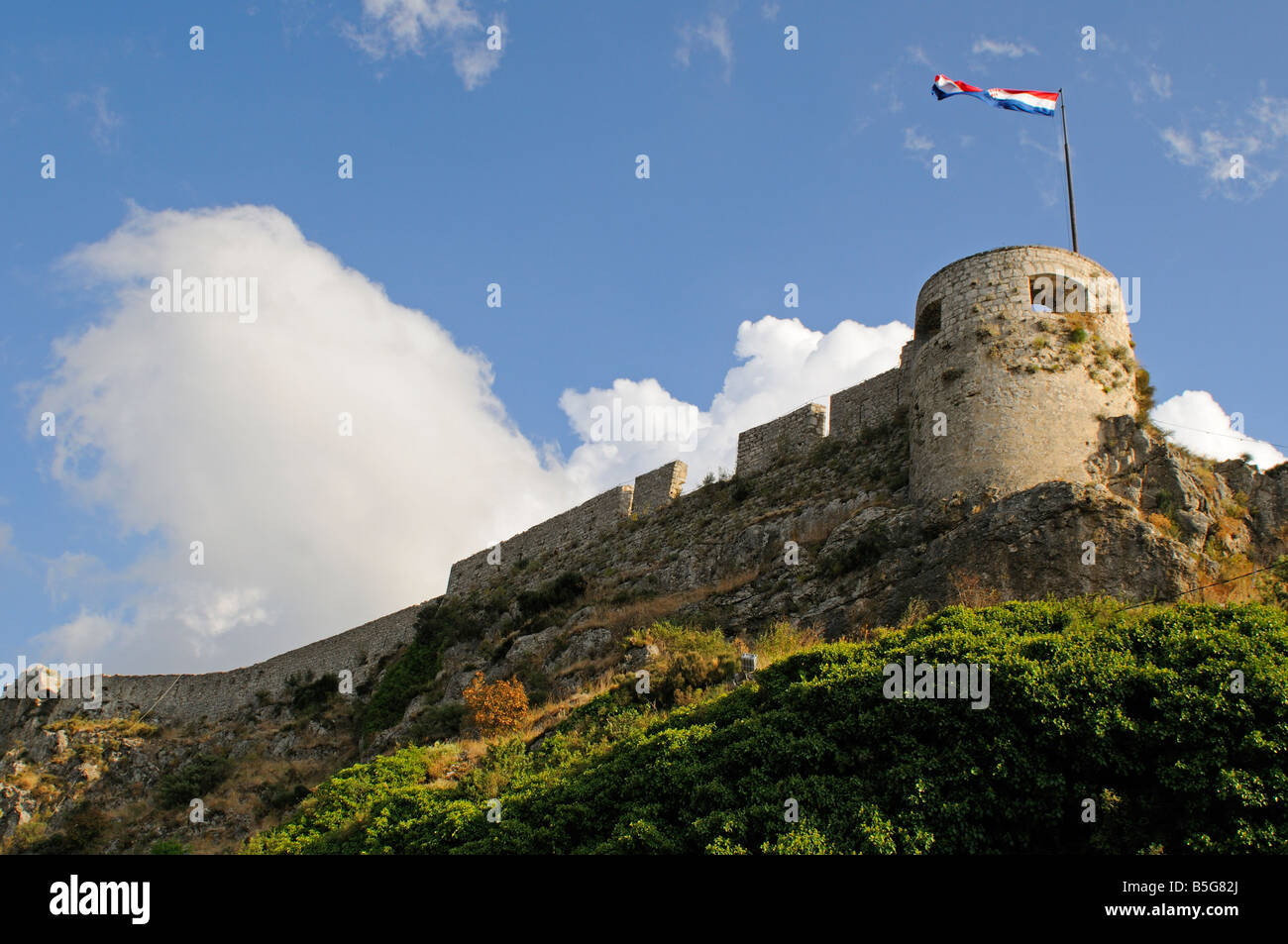 The Fort of Klis Dalmatia Croatia Stock Photo - Alamy